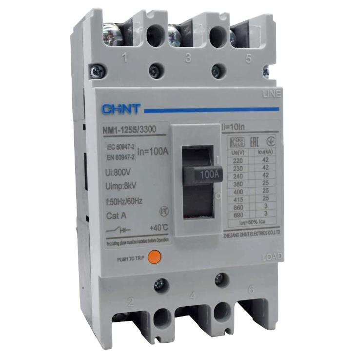 NM1-125S-100A — INTERRUP DE CAJA 3X100A 25KA/415V 42KA/690V | Acotron Electrónica Industrial